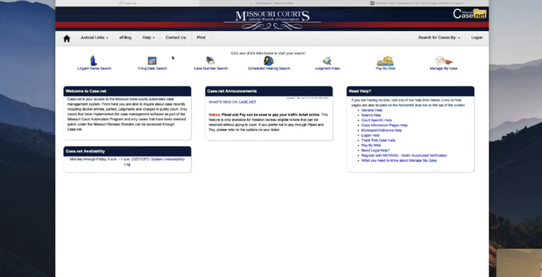MO Case Net Litigant Name Search: Unlocking Public Court Records in ...
